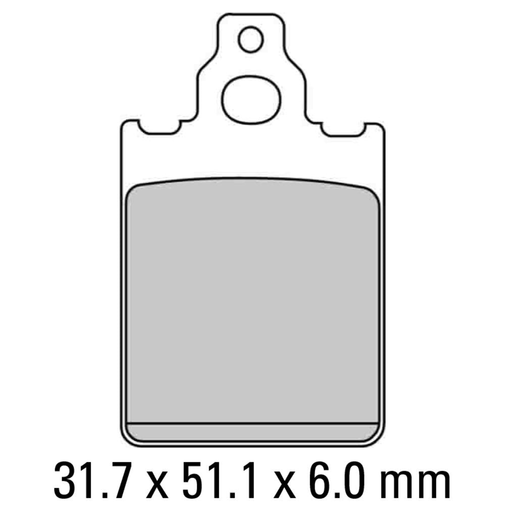 Ferodo FERODO Disc Pad Set - FDB2100 EF Eco Friction Non Sintered ...