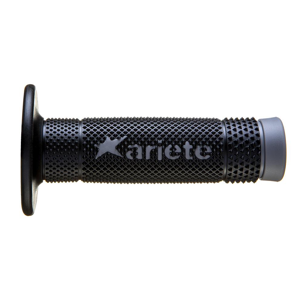 ARIETE MOTORCYCLE HAND GRIPS - OFF ROAD - VULCAN - BLACK GREY – Bike ...