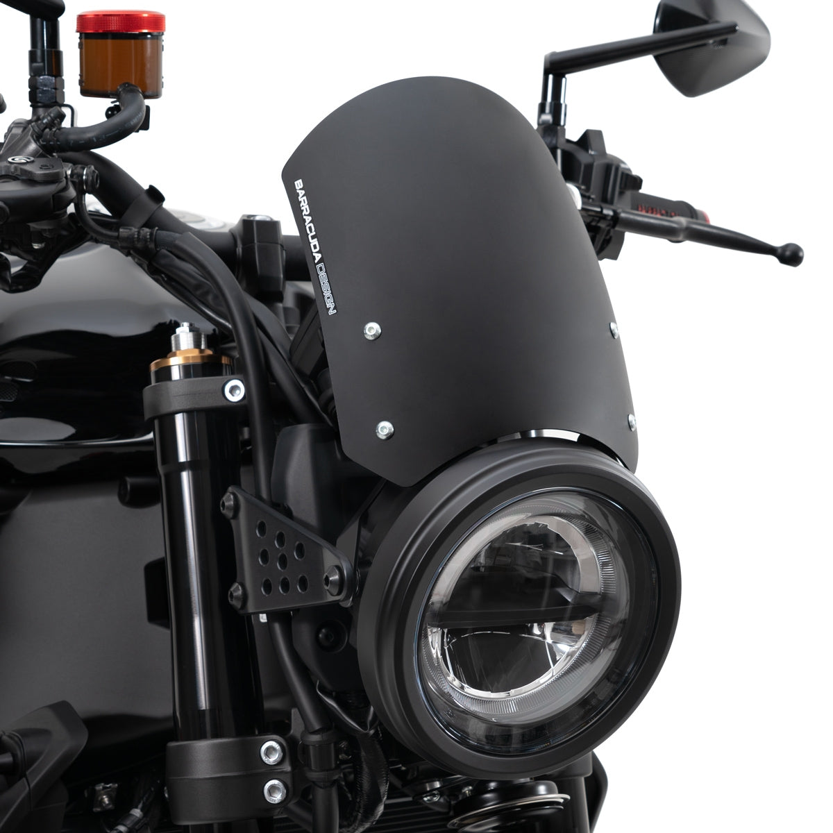 BARRACUDA ALUMINUM SCREEN CLASSIC BLACK FOR YAMAHA XSR900 (2022-2023 ...
