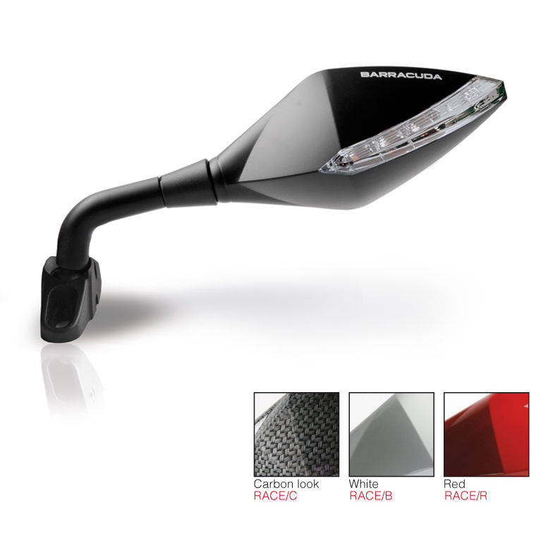 Barracuda Moto BARRACUDA RACE MIRRORS WITH INTEGRATED INDICATORS (PAIR ...